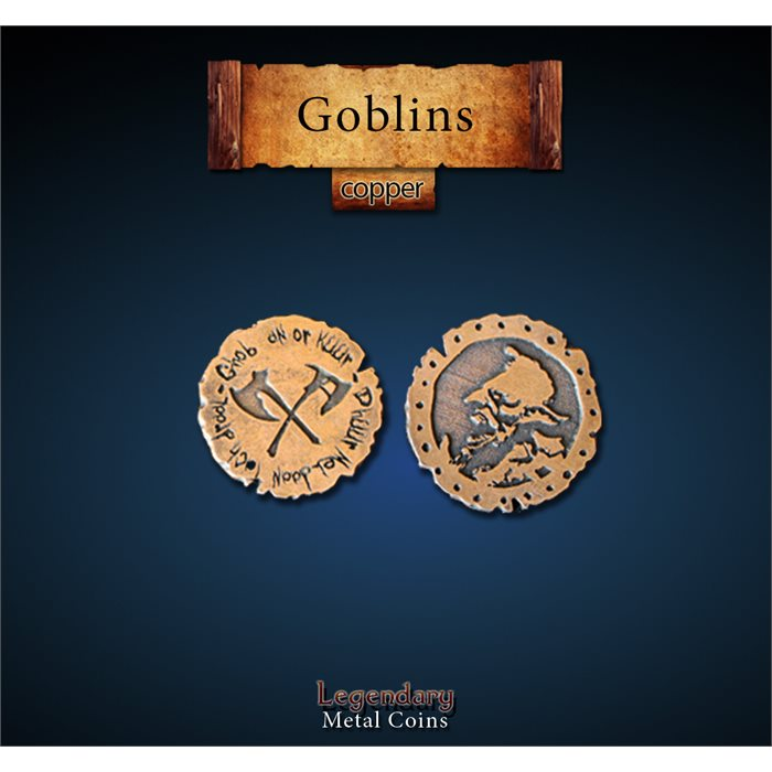 Legendary Metal Coins Season 5 by Drawlab - Goblin Copper Coin - Gamefound