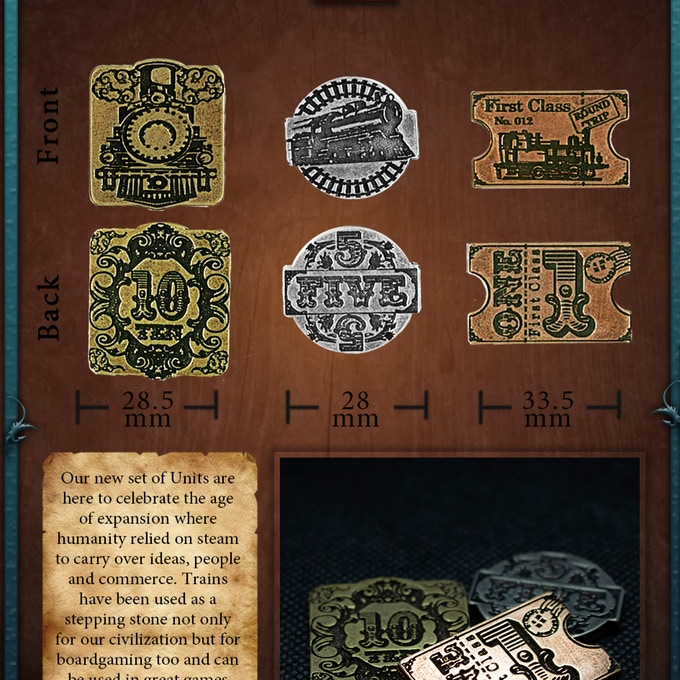 Legendary Metal Coins Season 5 by Drawlab - Train Units Coin Set ...