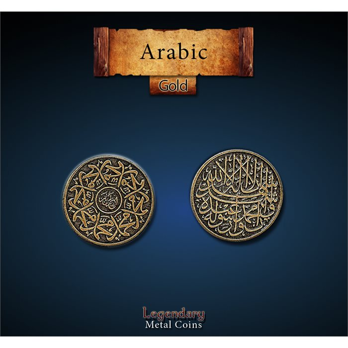 Legendary Metal Coins Season 5 by Drawlab - Arabic Gold Coins - Gamefound
