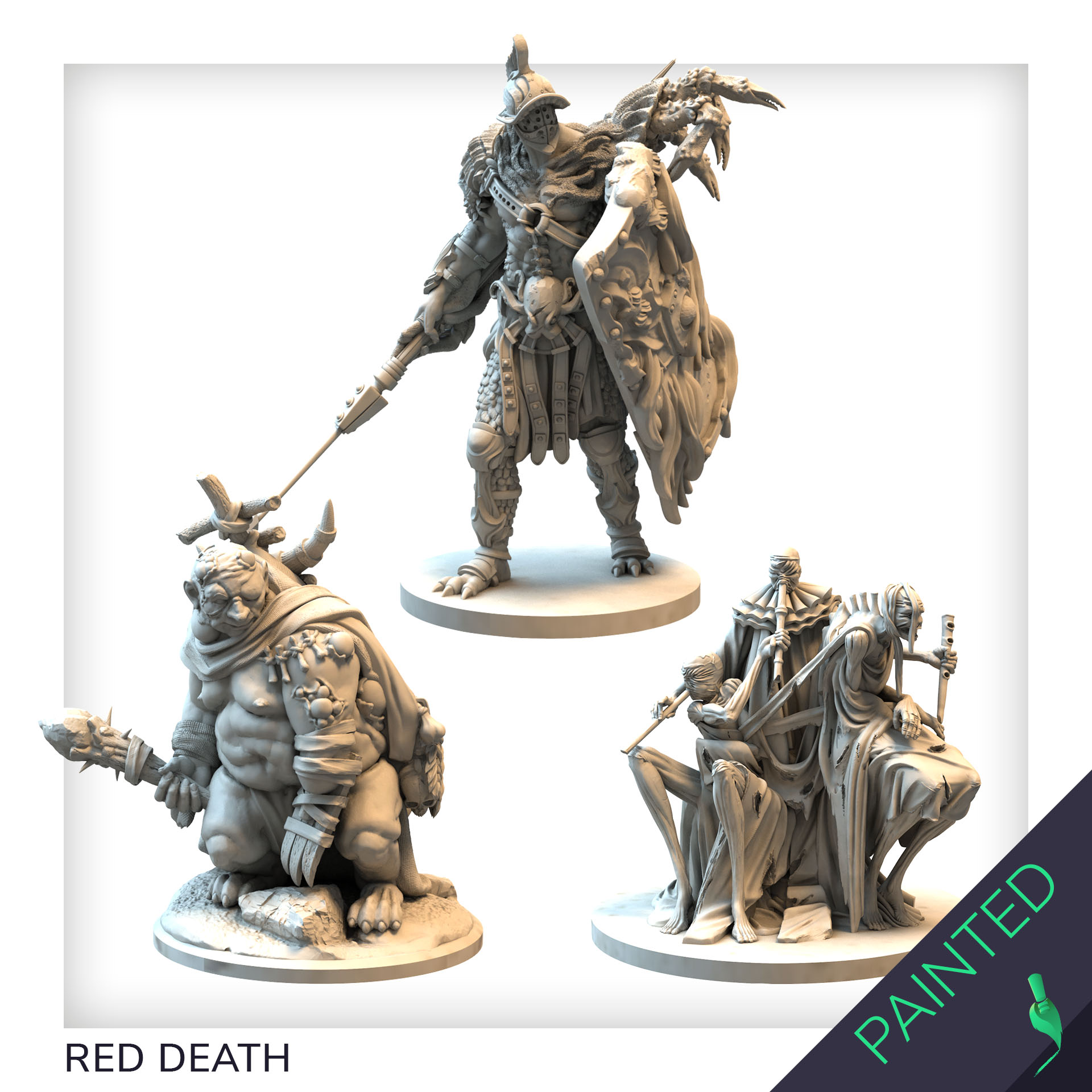Tainted Grail by Awaken Realms - Painted Grail pledge models - Gamefound