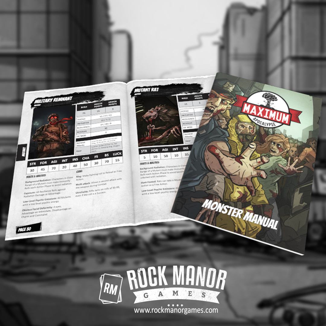 Maximum Apocalypse RPG by Rock Manor Games - Maximum Apocalypse RPG ...