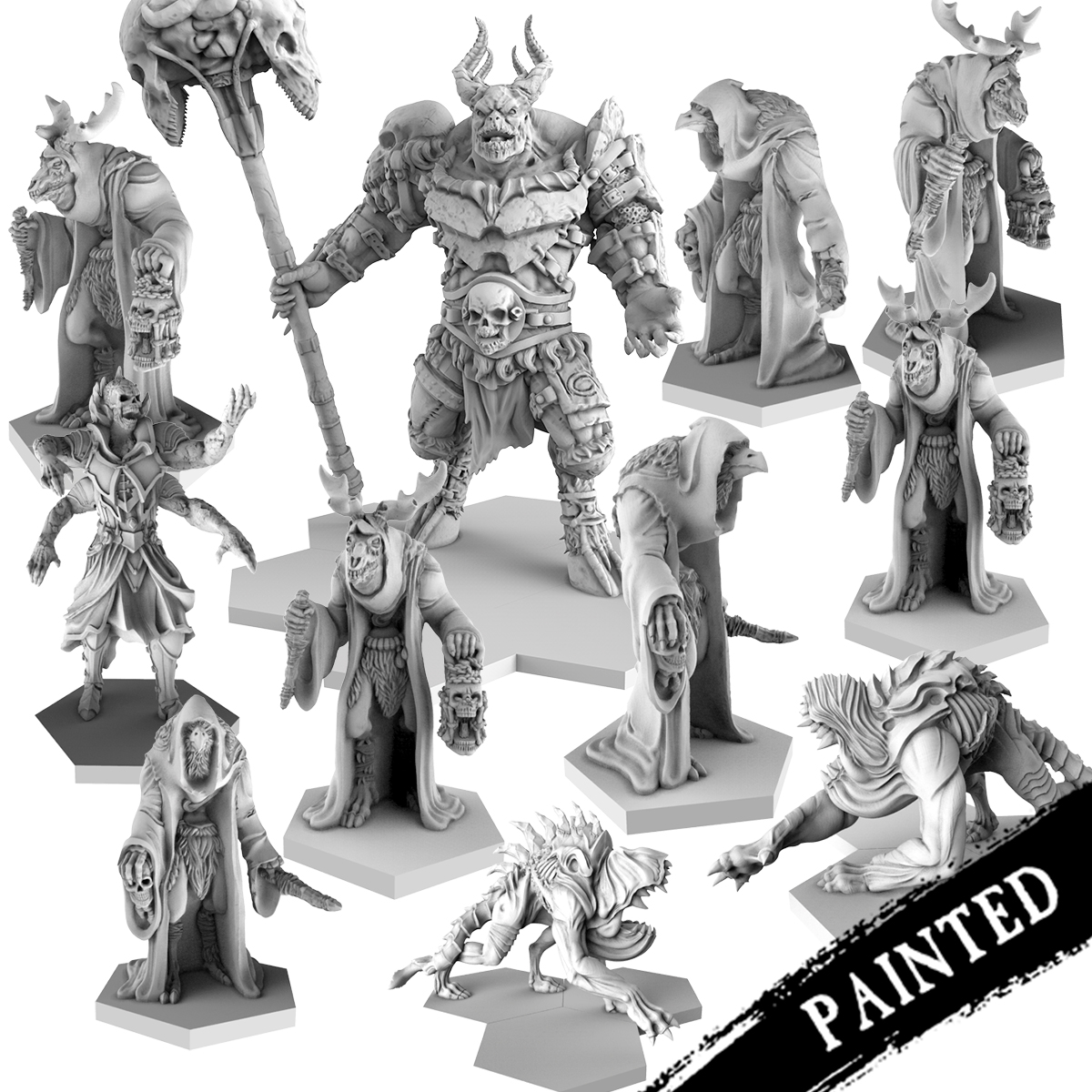 The Edge: Dawnfall by Awaken Realms - Painted demon Faction Resin ...