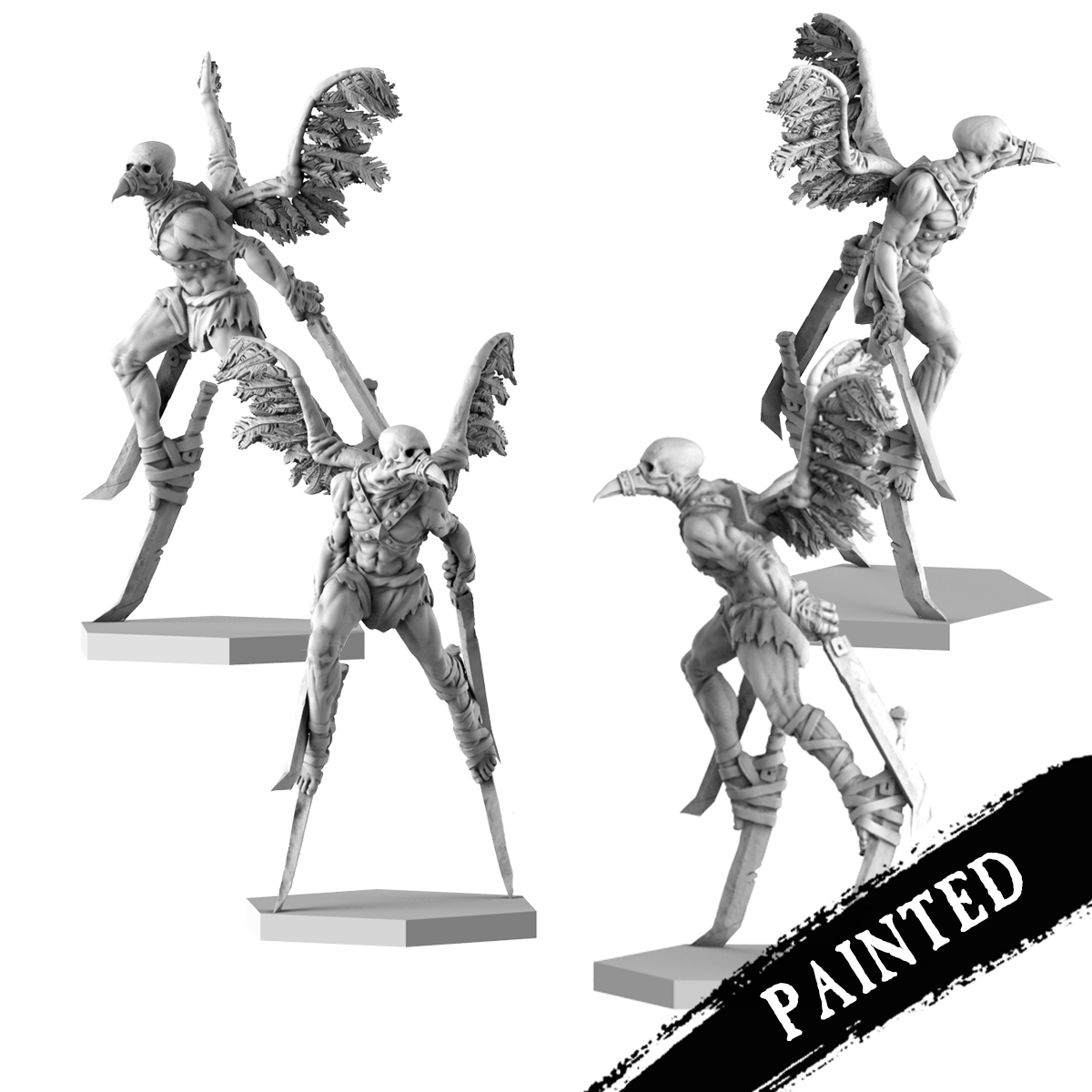 The Edge: Dawnfall by Awaken Realms - Painted crow cultists - Gamefound