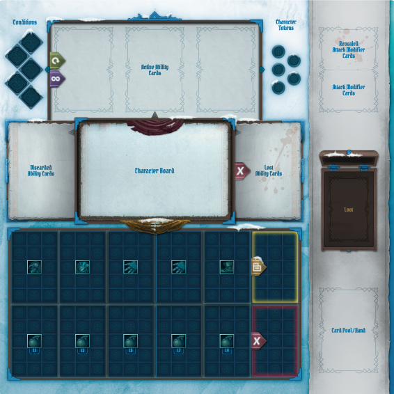 Non-Official Frosthaven and Gloomhaven compatible playmat. by Crafting ...