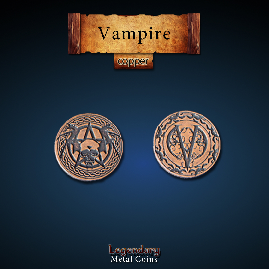 Legendary Metal Coins Season 4 by Drawlab - Vampire Copper Coins ...