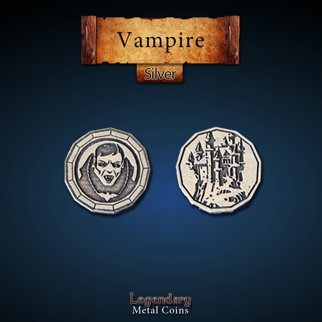 Legendary Metal Coins Season 4 by Drawlab - Vampire Silver Coins ...
