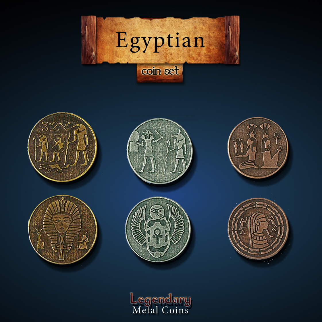 Legendary Metal Coins Season 4 by Drawlab - Select Four Sets - Gamefound