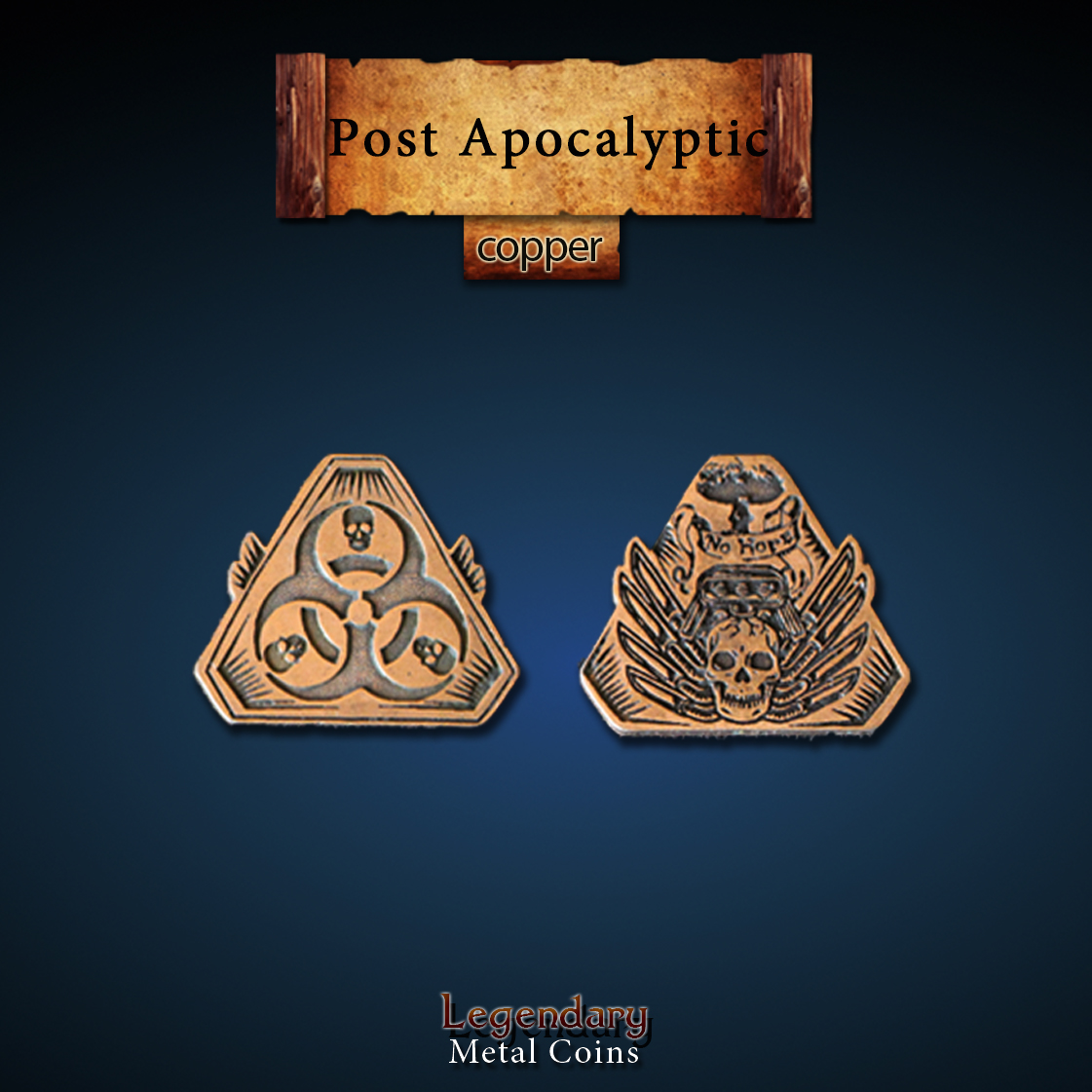 Legendary Metal Coins Season 4 by Drawlab - Post Apocalyptic Copper ...