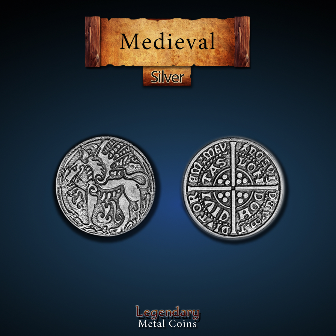 Legendary Metal Coins Season 4 by Drawlab - Medieval Silver coins ...
