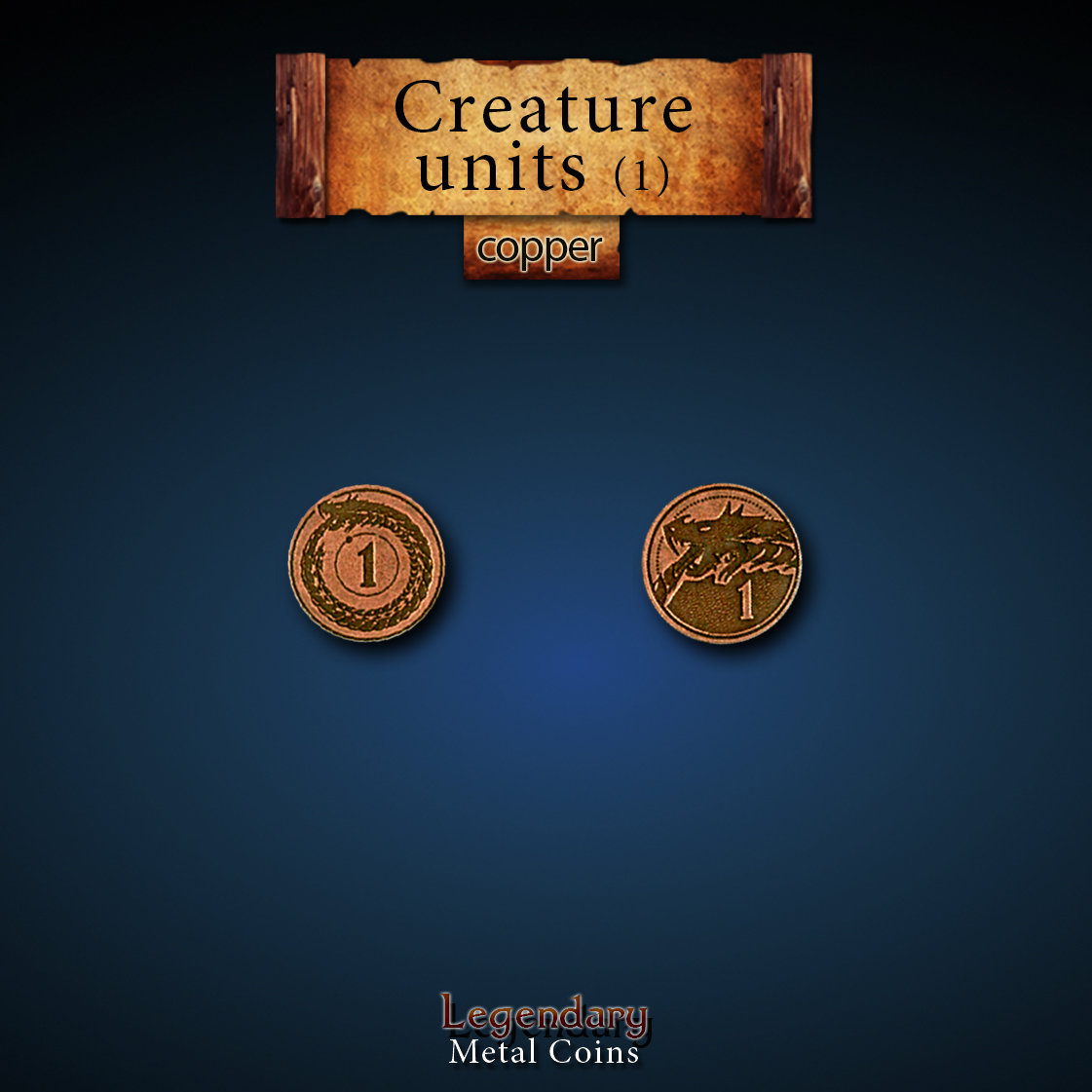 Legendary Metal Coins Season 4 by Drawlab - Creature Unit Copper 1 ...