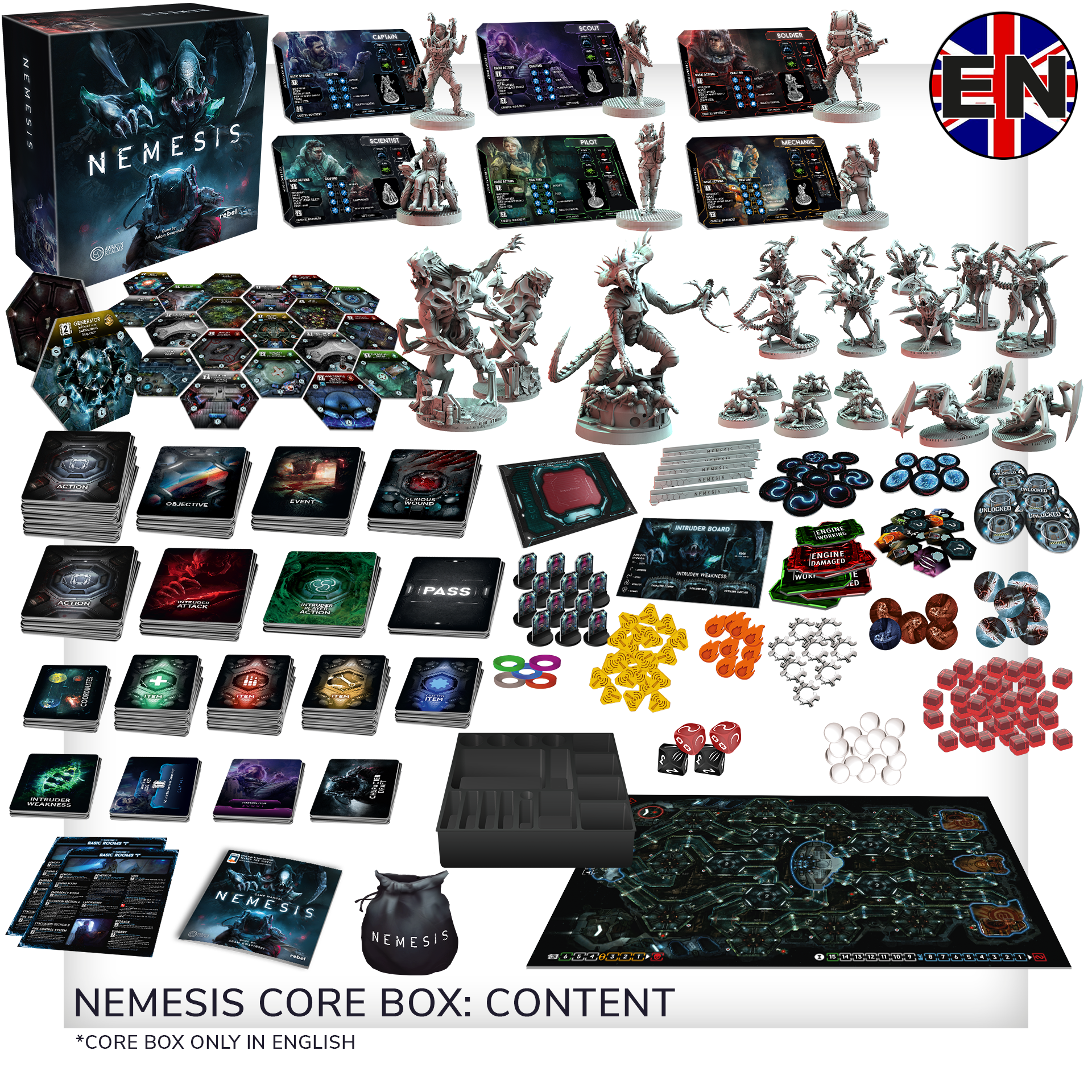 Nemesis Lockdown by Awaken Realms - Nemesis Core Box - Gamefound