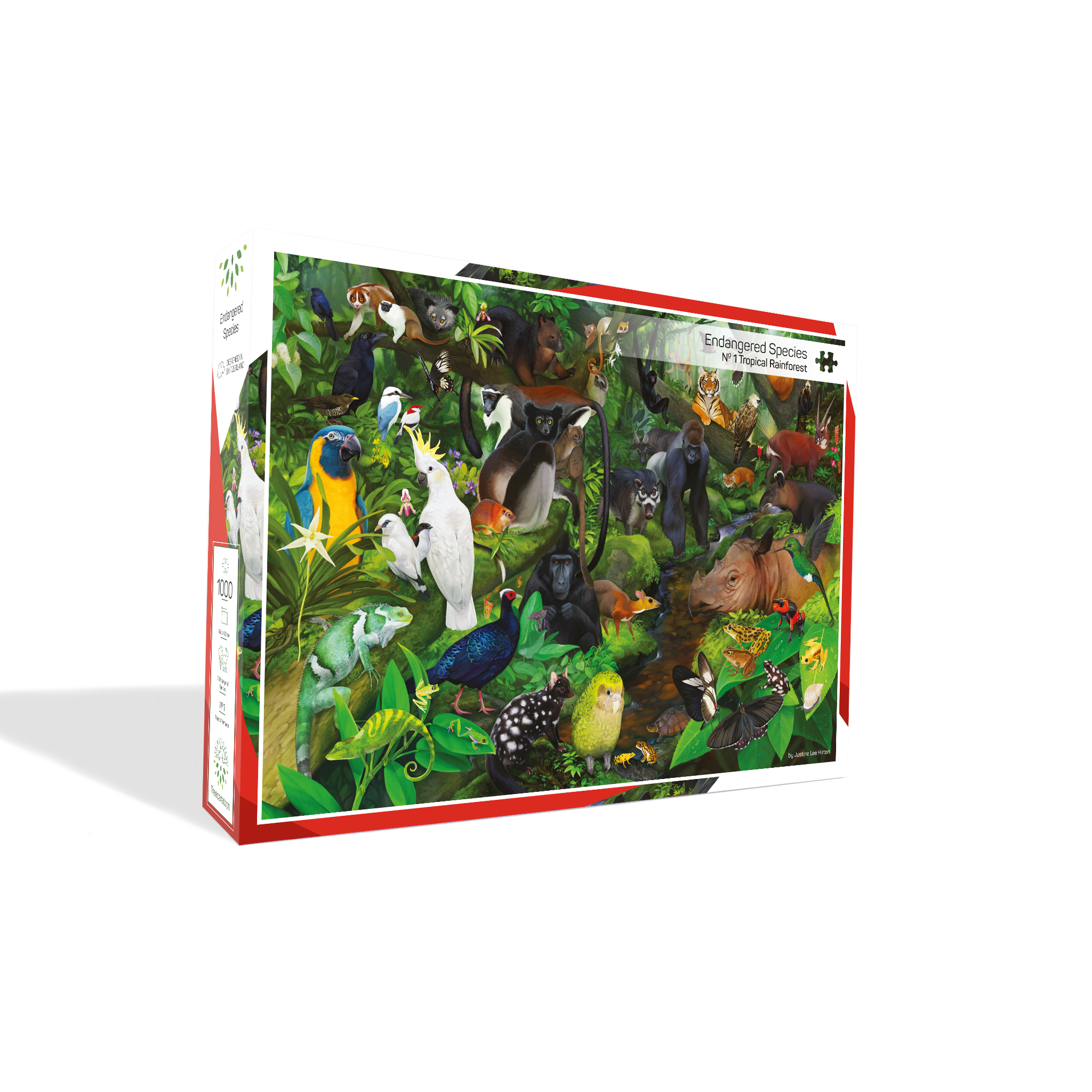 The Wildlife Collection - 4 Puzzles form 1 Artwork by Treeceratops ...