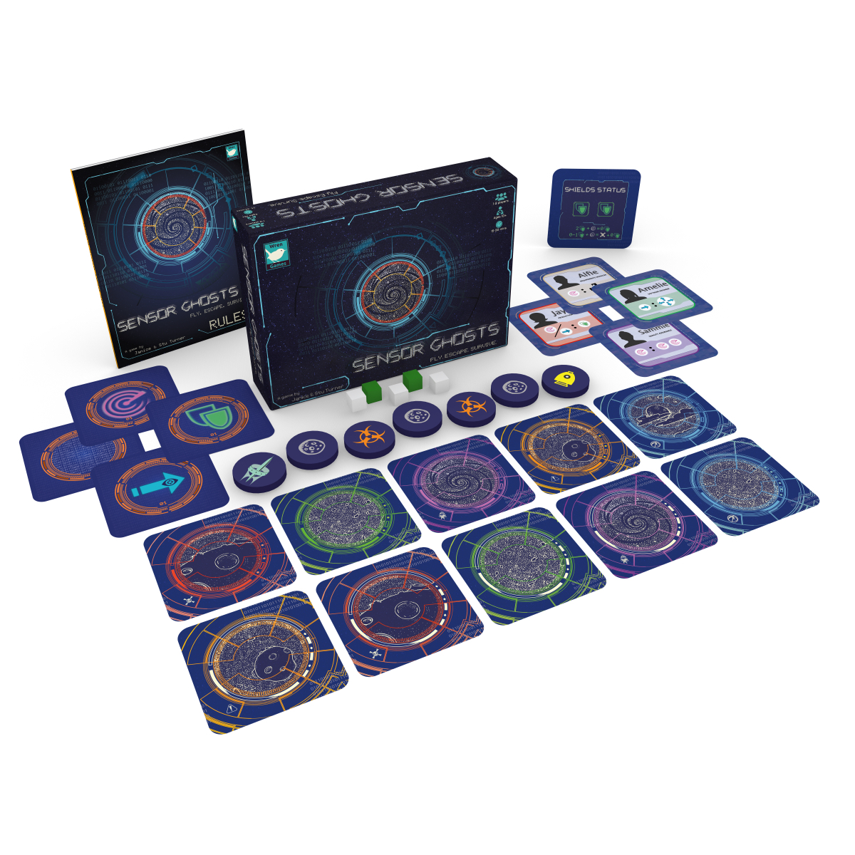 Wren Games Webstore by Wren Games (Janice & Stu) - Sensor Ghosts Base Game - Gamefound