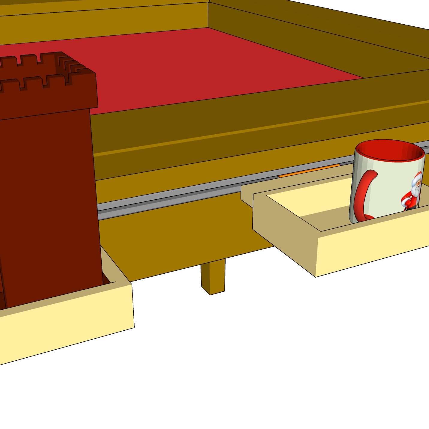The Megan Board Game Table by Geeknson Team - Large Box / Large Bin ...