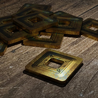 Windward (Expansion & Big Box) by El Dorado Games - 16 Metal Treasure ...