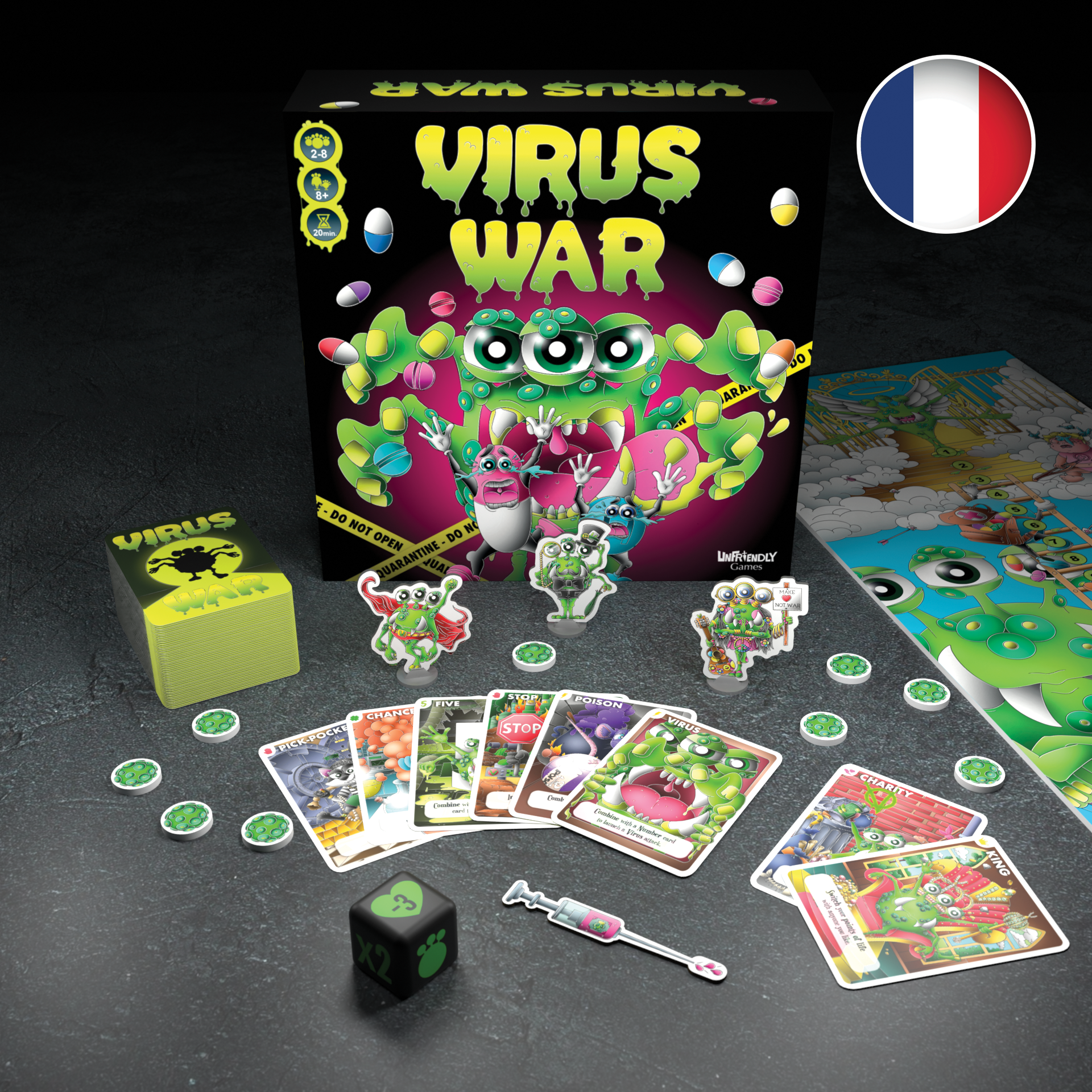 Virus War by Unfriendly Games - Deluxe Contagion (FR) - Gamefound