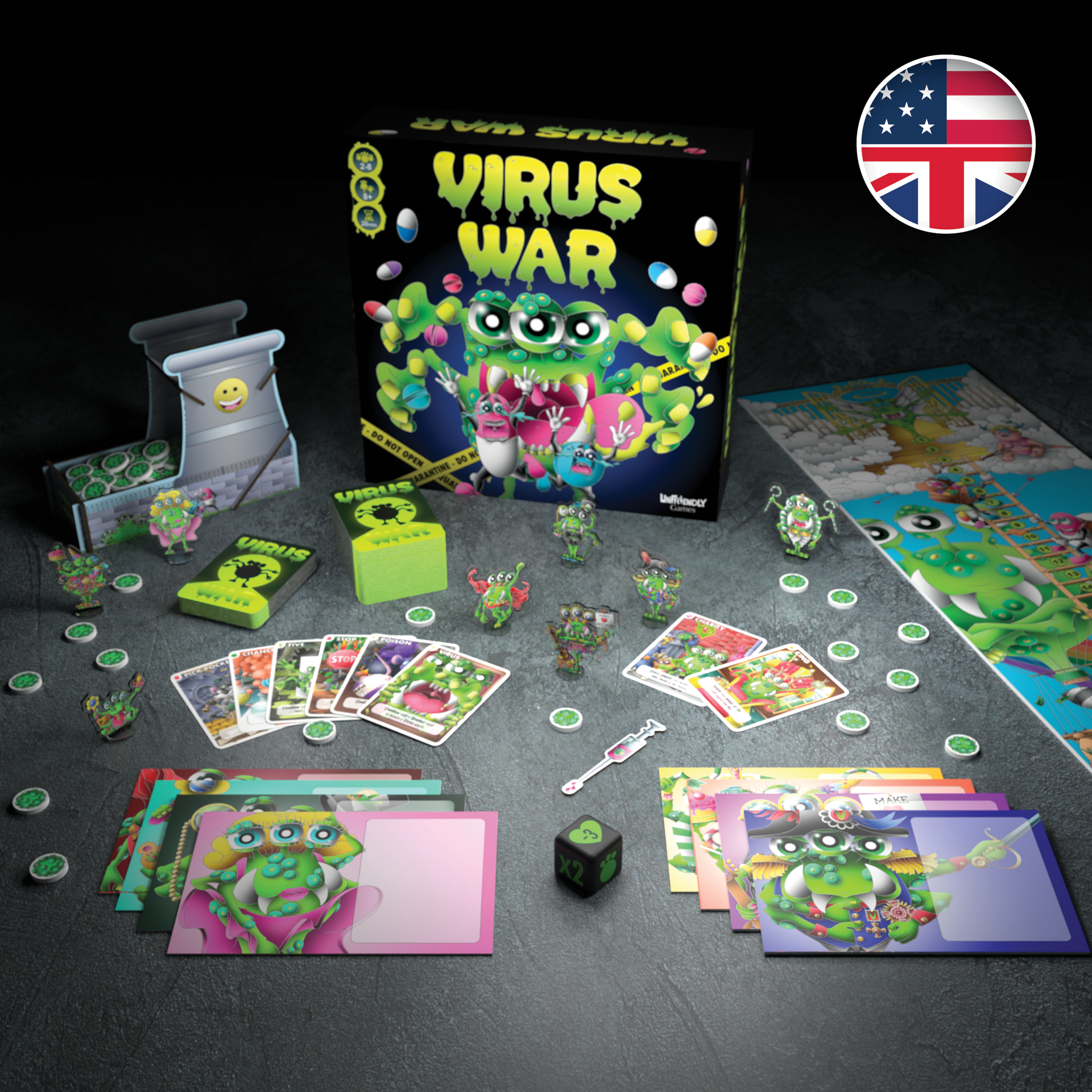 Virus War by Unfriendly Games - Collector Epidemic (ENG) - Gamefound