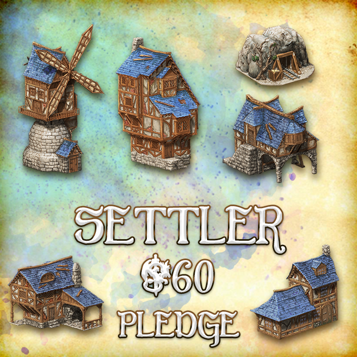 City of Tarok: 3D printable medieval buildings by Black Scrolls Games ...