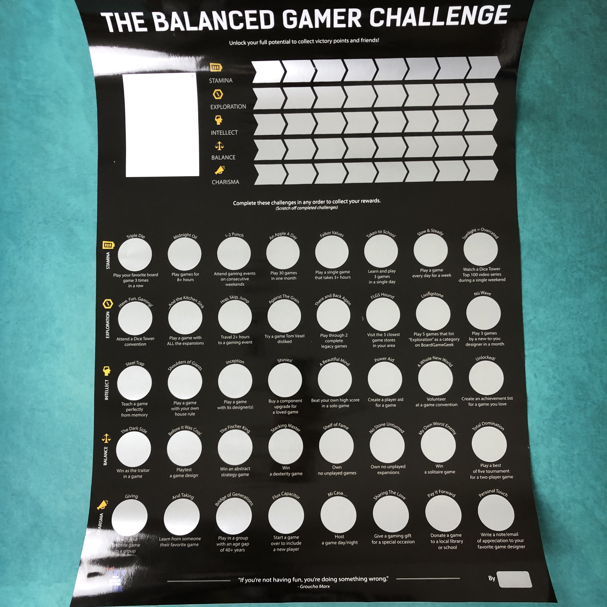 Dice Tower - 2021 by The Dice Tower - Challenge Poster - Gamefound