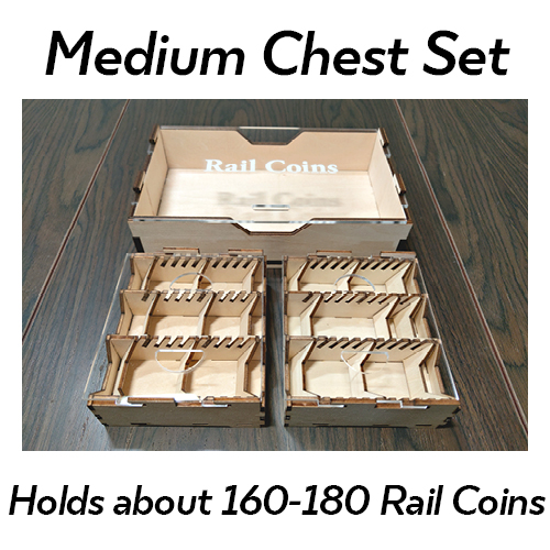 Rail Coins: Hexagonal Metal Coins for Train Games by Moaideas Game ...