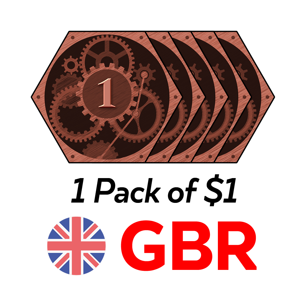 Rail Coins: Hexagonal Metal Coins for Train Games by Moaideas Game ...