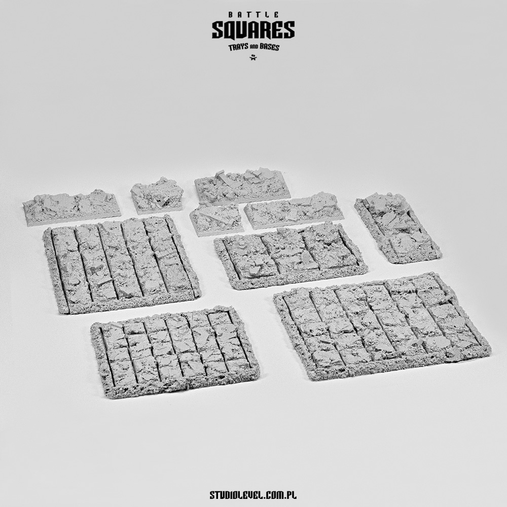 BATTLE SQUARES: Trays and Bases by StudioLevel - CHAMPION (regiments ...