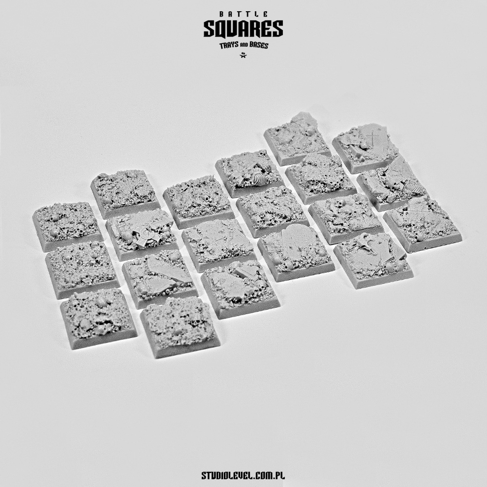 BATTLE SQUARES: Trays and Bases by StudioLevel - Bases 3 - Gamefound