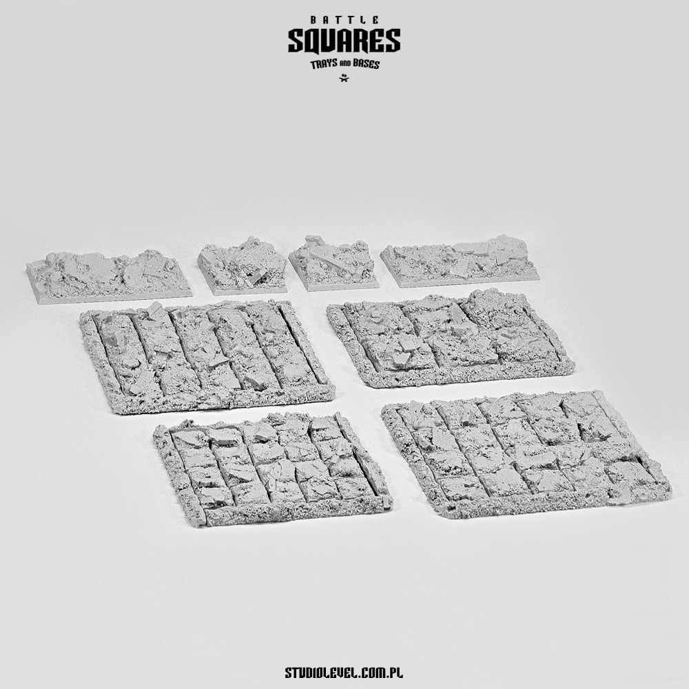 BATTLE SQUARES: Trays and Bases by StudioLevel - Regiment 2 - Gamefound