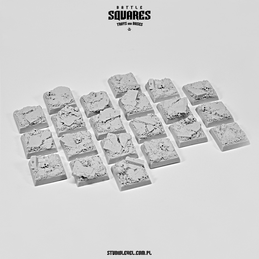 BATTLE SQUARES: Trays and Bases by StudioLevel - Bases 3 - Gamefound