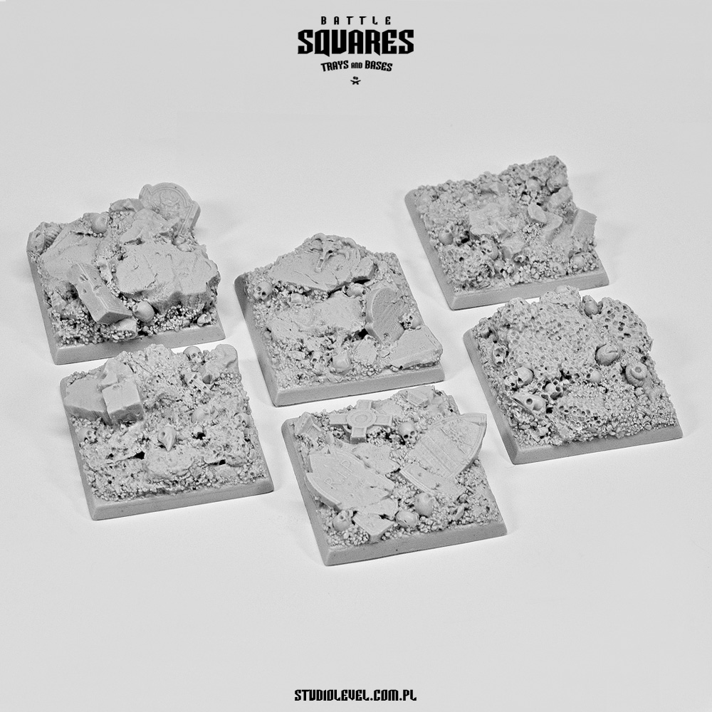 BATTLE SQUARES: Trays and Bases by StudioLevel - Bases 3 - Gamefound