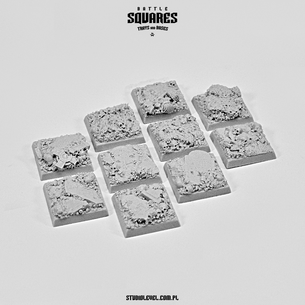 BATTLE SQUARES: Trays and Bases by StudioLevel - Bases 1 - Gamefound