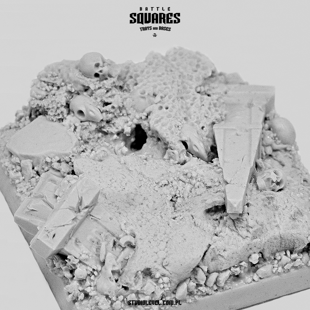 BATTLE SQUARES: Trays and Bases by StudioLevel - 50x50mm - Gamefound