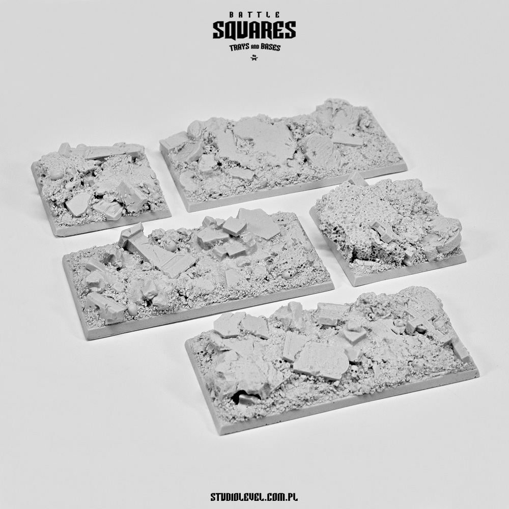 BATTLE SQUARES: Trays and Bases by StudioLevel - Bases 3 - Gamefound