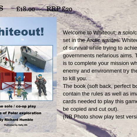 Classic Movie Miniatures Episode 3:Whiteout by Sally 4th - White Out Rule Book - Gamefound