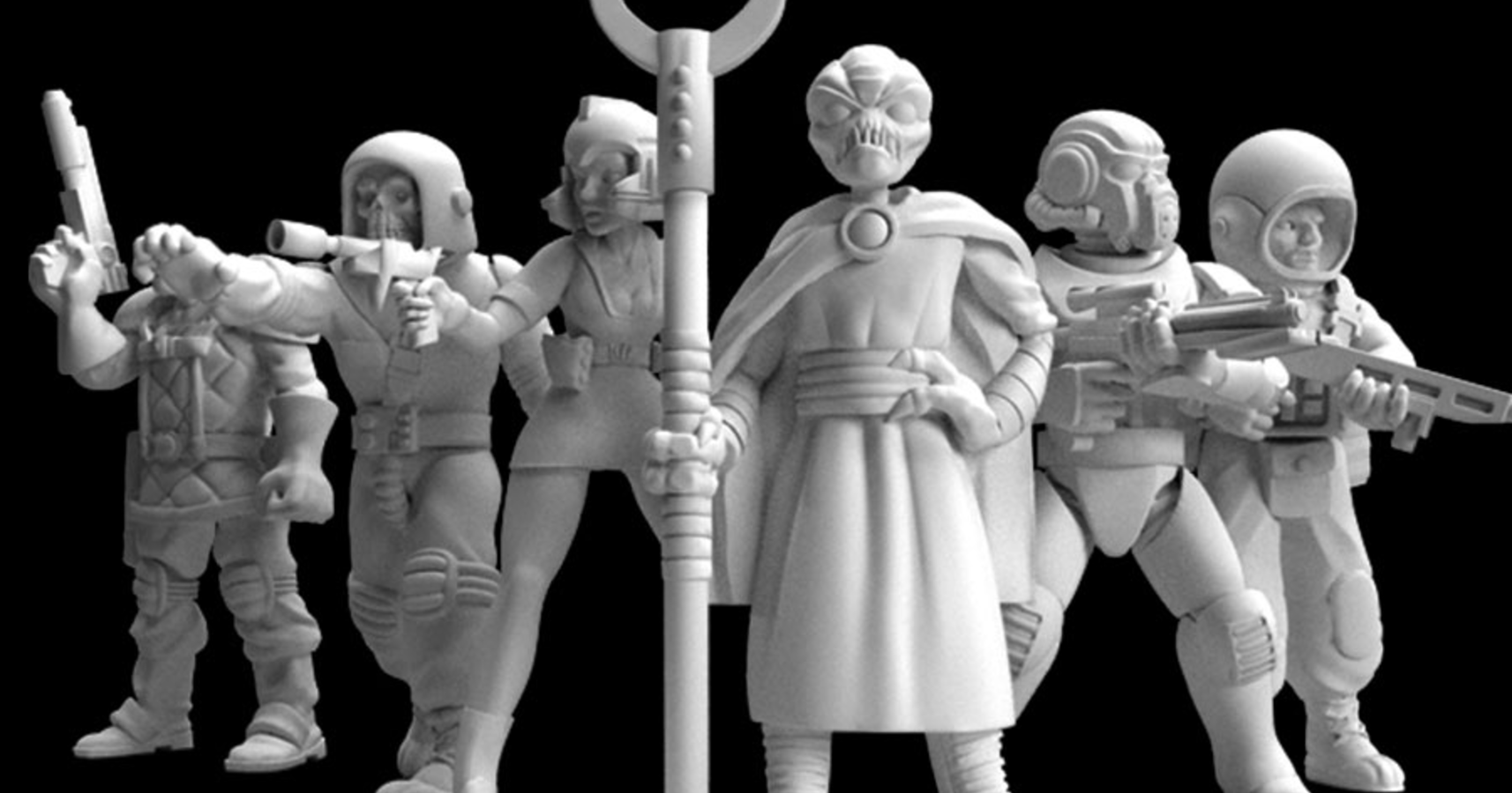 Star Schlock Astroguards miniatures by Wunkay - Galactic Denizens ...