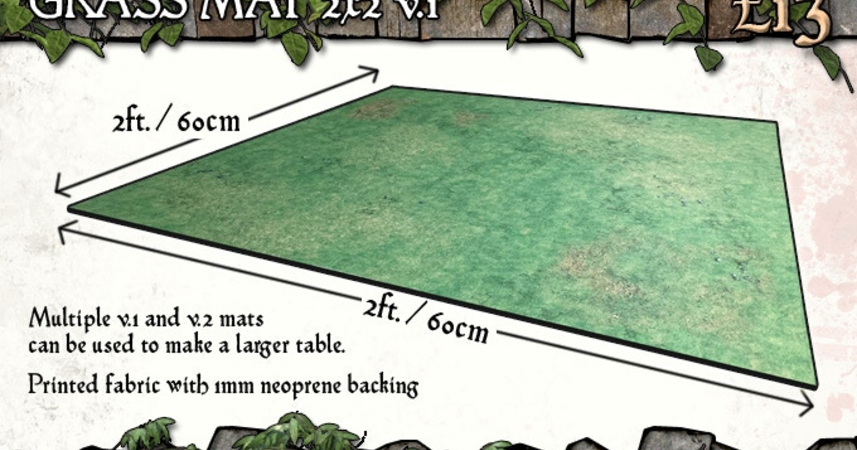 Fantasy Wargames Terrain by Battle Systems - 2x2 Grassy Fields Gaming ...