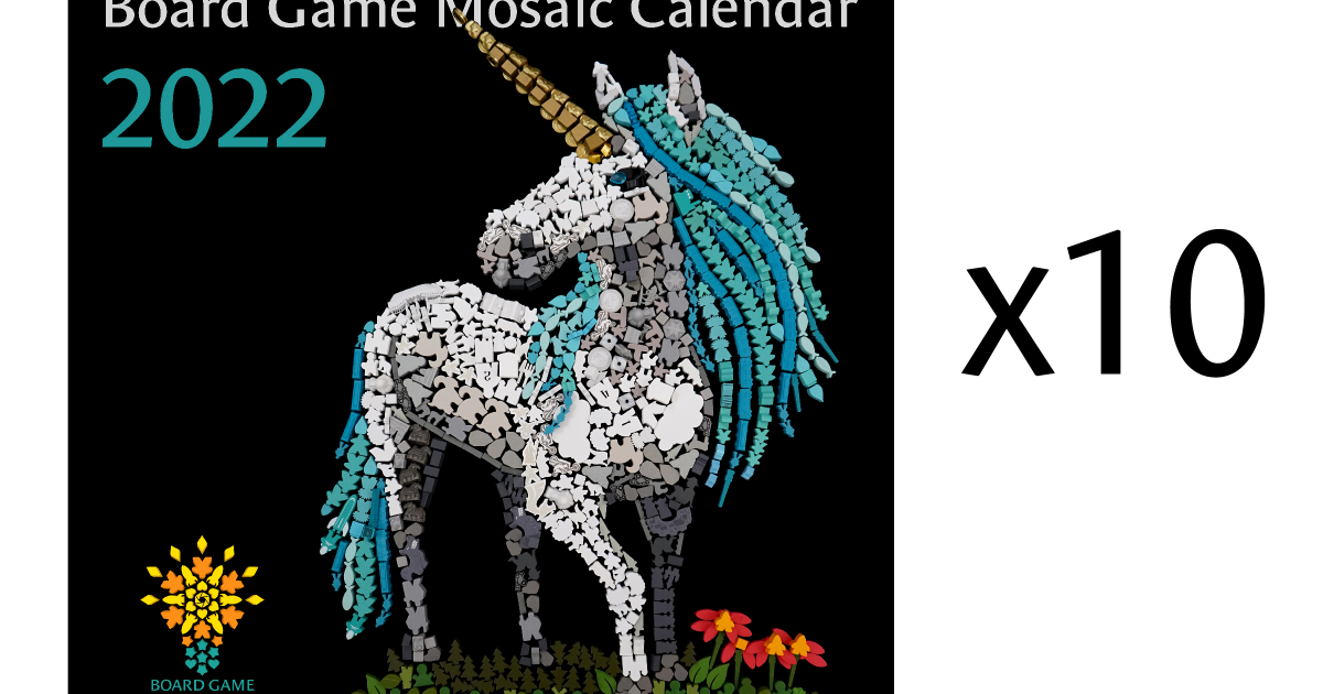 2022 Board Game Mosaic Calendar by Board Game Art Creations - Retailer ...