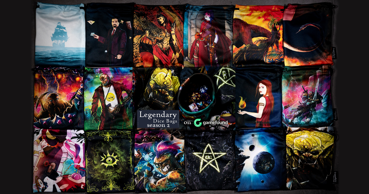 Legendary Dice Bags Season 2 by Drawlab - Campaign Fulfilment Completed ...