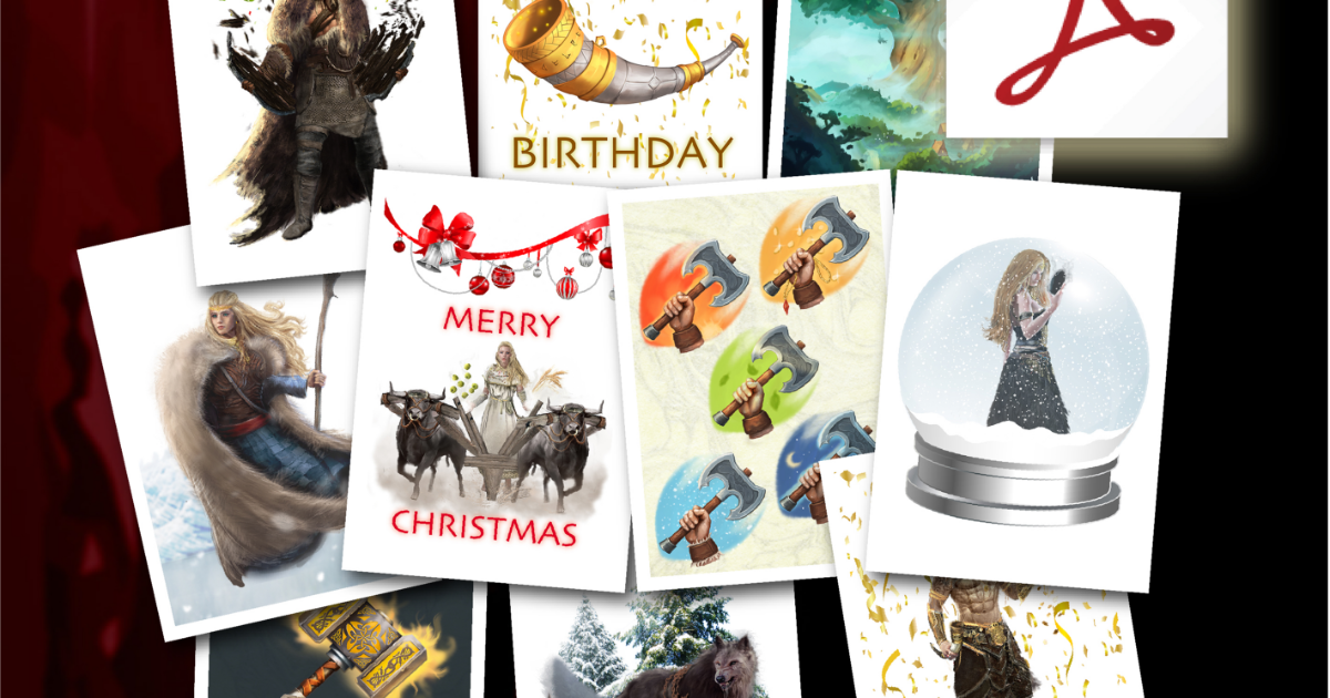 Viking Raiders Card Game by Neowulf Games - Printable gift cards ...