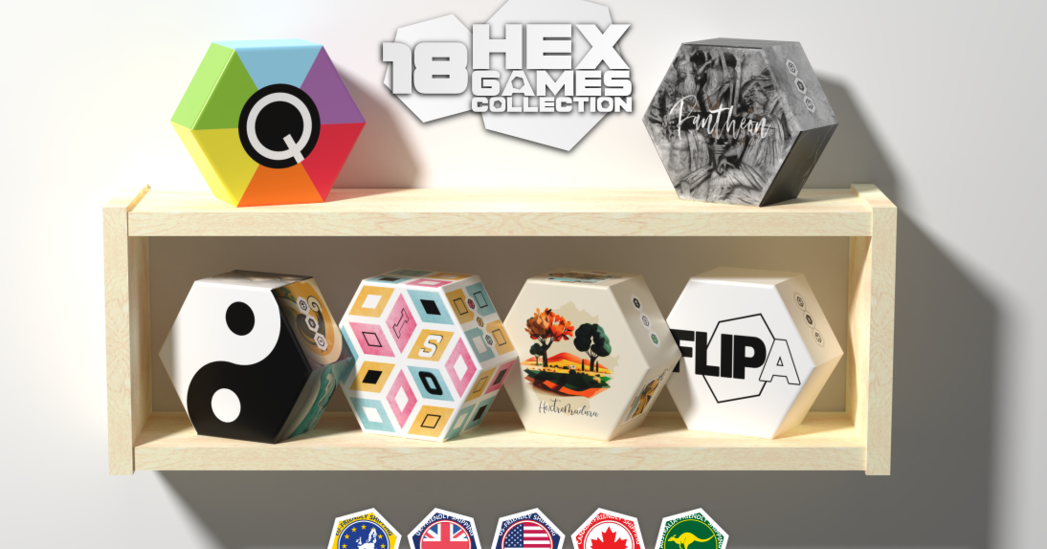 18 HEX GAMES Collection by LittleHouseBoardGames - Tu pledge - Gamefound