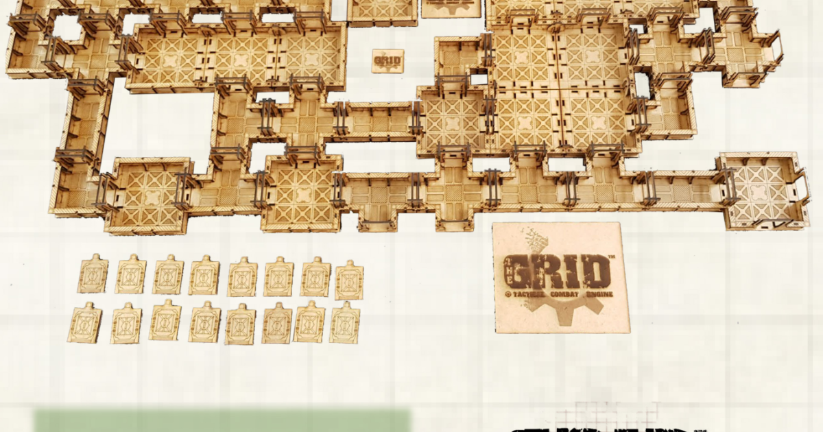 The GRID 3D Modular Terrain by Raybox Games - Tile Group Three - Modern ...