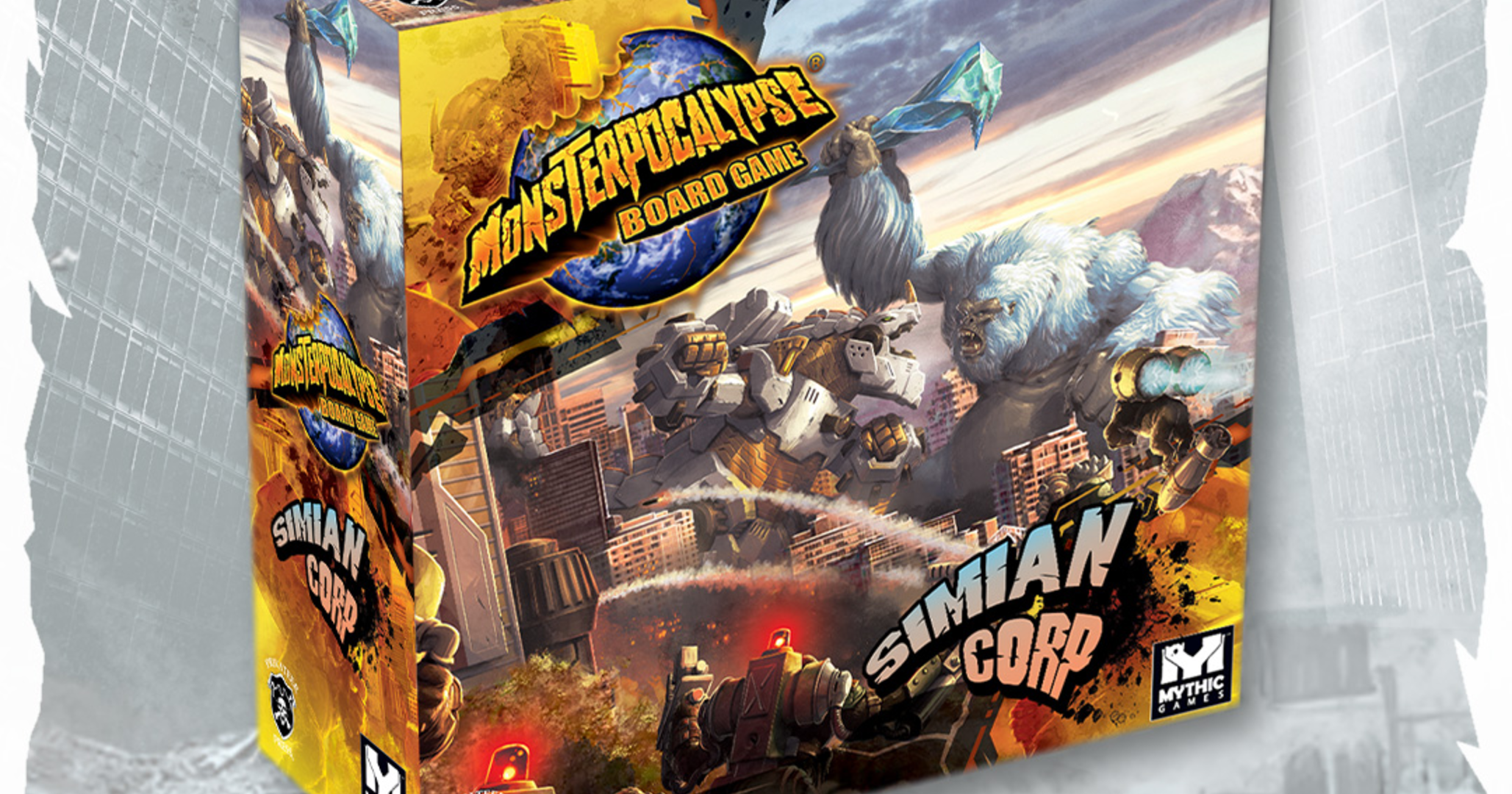 Monsterpocalypse Board Game by Mythic Games - Simian Corp - Gamefound