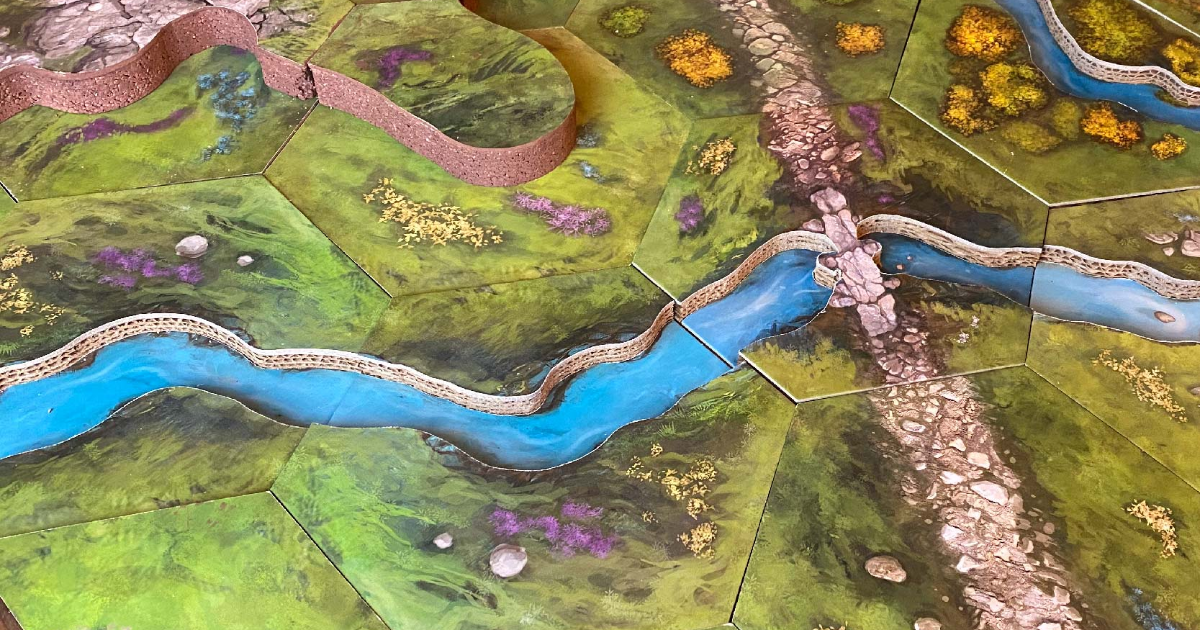 TerraTiles: Hexagon Terrain Tiles for RPGs and Wargames by Ravenkeep - 3D TerraTiles Table Build ...