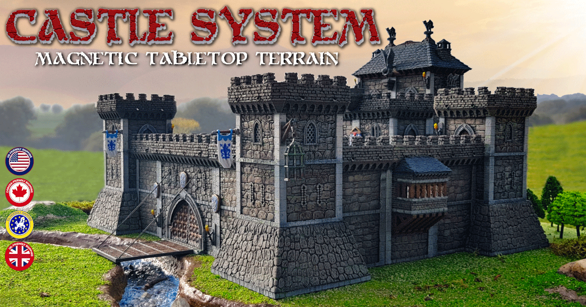 CASTLE SYSTEM - Magnetic Modular Terrain for RPG & Wargames by BOAR ...