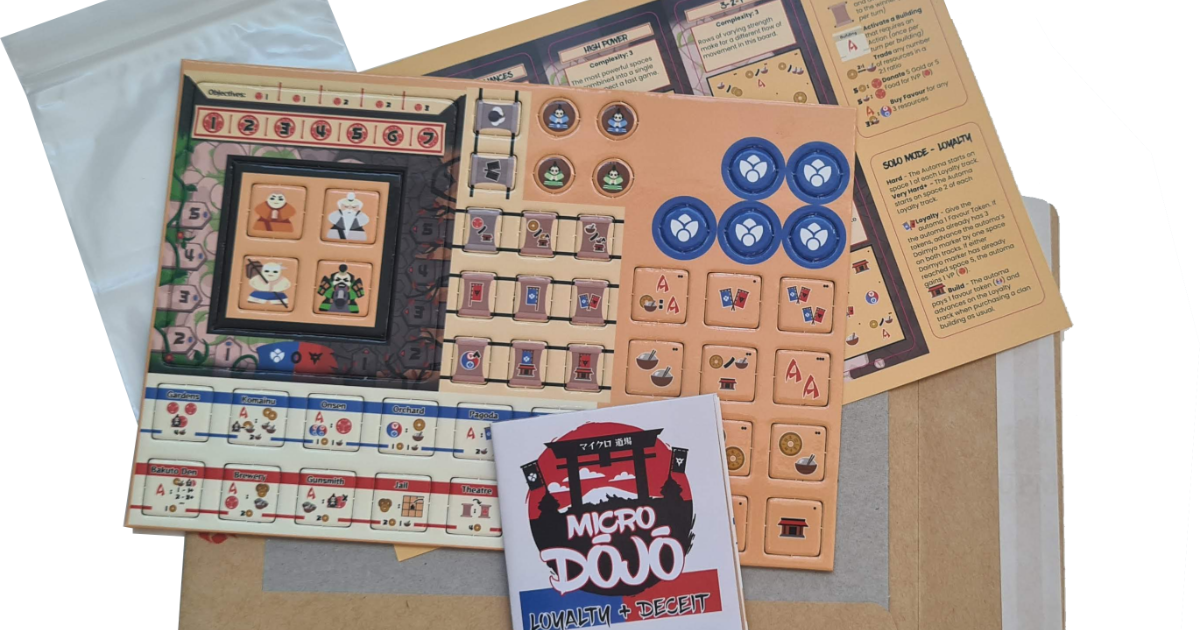Micro Dojo: Loyalty & Deceit by Prometheus Game Labs - Envelope Edition ... Micro Dojo: Loyalty & Deceit by Prometheus Game Labs - Envelope Edition ...