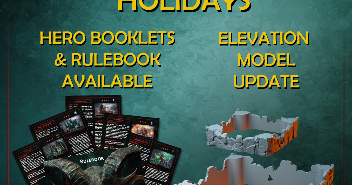 Hell: Legends by Hodari Spiele - Hero Booklets & Rulebook, Elevation ...