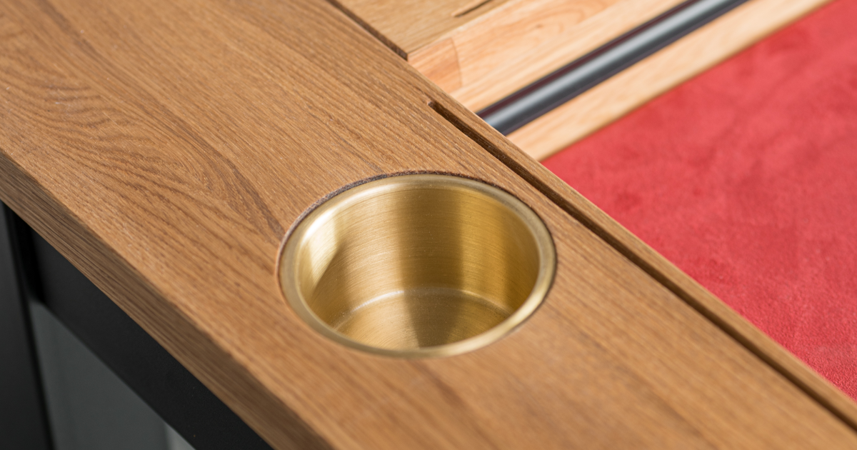 The Bristol Plus - Gaming and Dining Table by Geeknson Team - 6x Brass ...