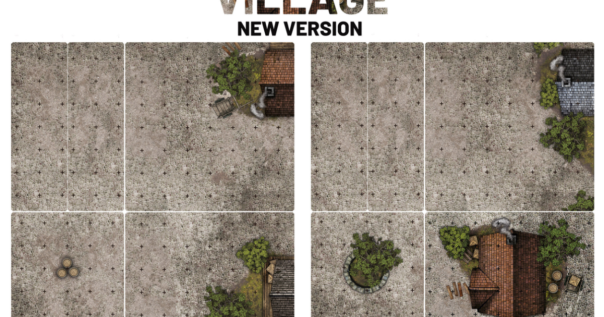 Maxi Mini Maps for RPG systems by Anomaly Presents - Modular Village ...