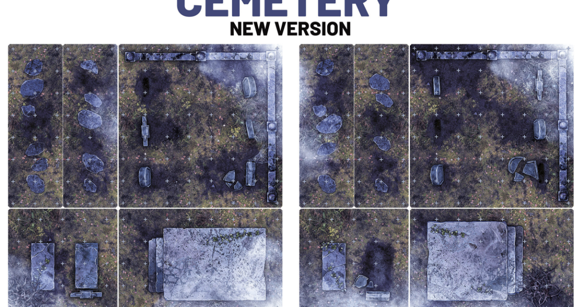 Maxi Mini Maps for RPG systems by Anomaly Presents - Modular Cementery ...