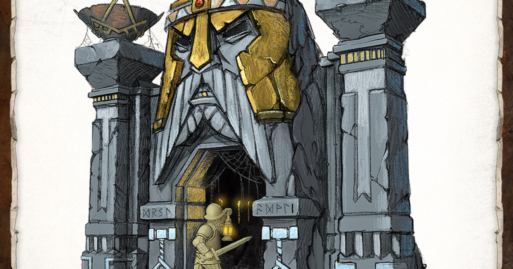 Dungeons & Lasers: Encounters by Archon Studio - Dwarven Mine Entrance - Gamefound